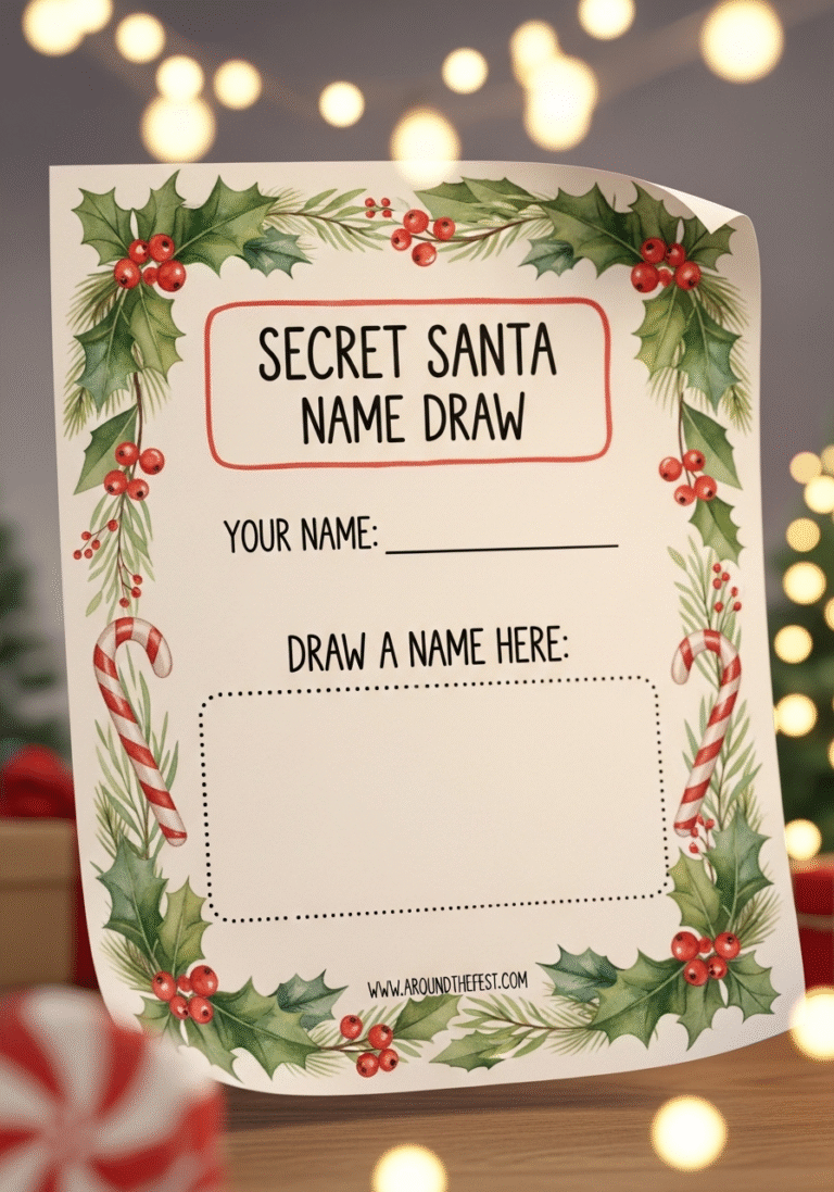 Name Draw Secret Santa – Creative and Festive Ideas - aroundthefest.com
