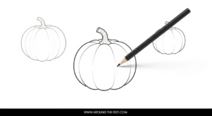 Pumpkin Drawing Tutorial with Pictures: Step-by-Step for Beginners ...