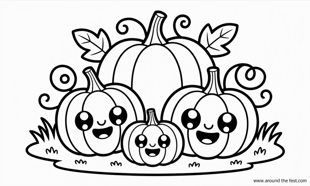 Pumpkin Drawing Tutorial with Pictures: Step-by-Step for Beginners ...